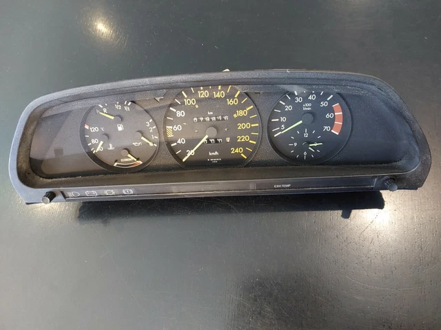MERCEDES BENZ W126 Instrument Cluster Speedometer 1265426901 380SE ...