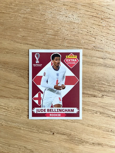 PANINI FIFA WORLD Cup Stickers 2022 Jude Bellingham Rookie Extra ...