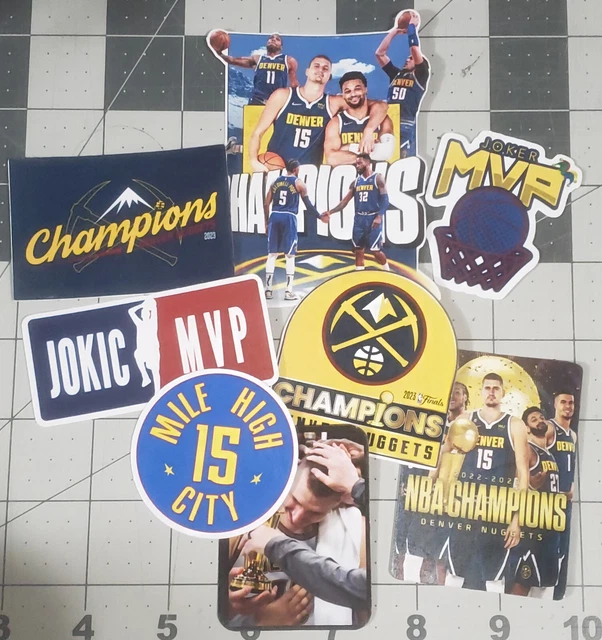 DENVER NUGGETS 2023 NBA Champions Basketball Decal Stickers Jokic $5.95 ...