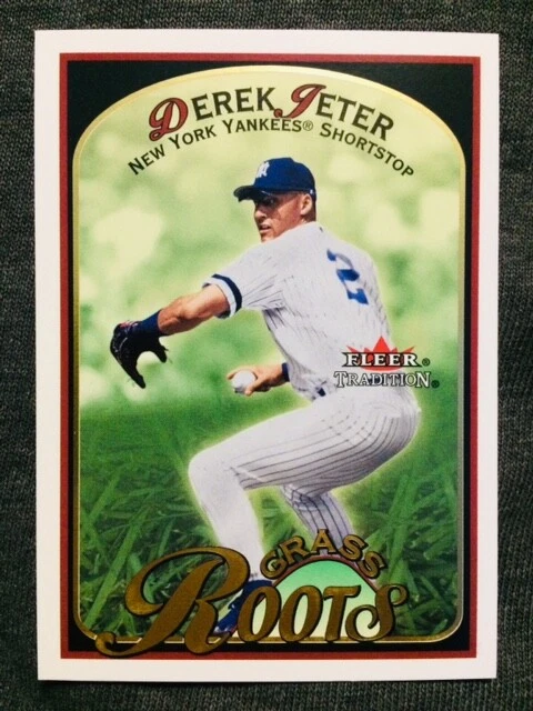 2001 FLEER TRADITION Derek Jeter Grass Roots carte d'insertion EUR 2,50 ...