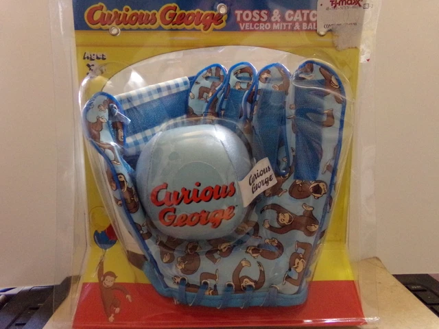 CURIOUS GEORGE TOSS and Catch Mitt and Ball, Velcro $25.00 - PicClick