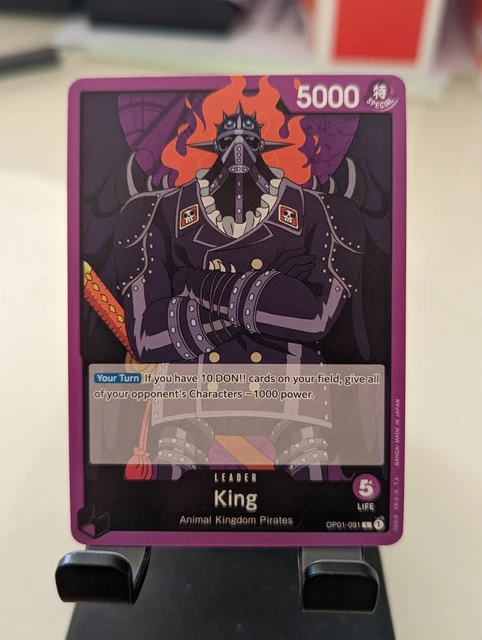 ONE PIECE CARD Game TCG KING LEADER OP01-091 Romance Dawn ENGLISH Card ...