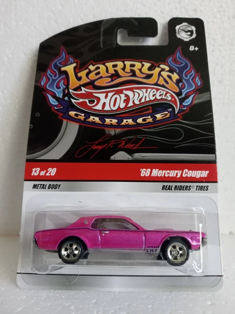 '68 MERCURY COUGAR Hot Wheels 1/64 Larry's Garage CHASE rose 2009 paraphé HTF EUR 22,99 ...