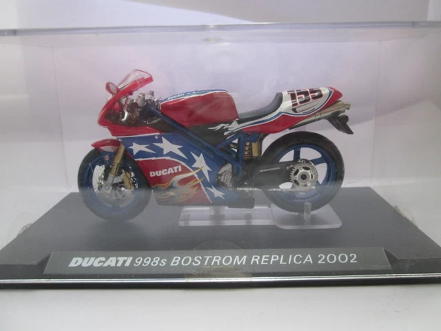 DUCATI 998S BOSTROM REPLICA 2002 1-24 SCALE MOTORCYCLE MODEL £6.51 ...