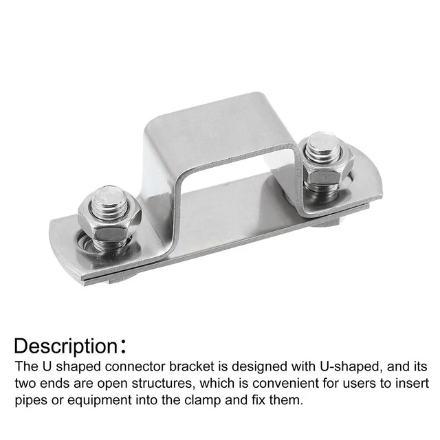 HEAVY DUTY U Connector Bracket 304 Stainless Steel for Machinery and ...