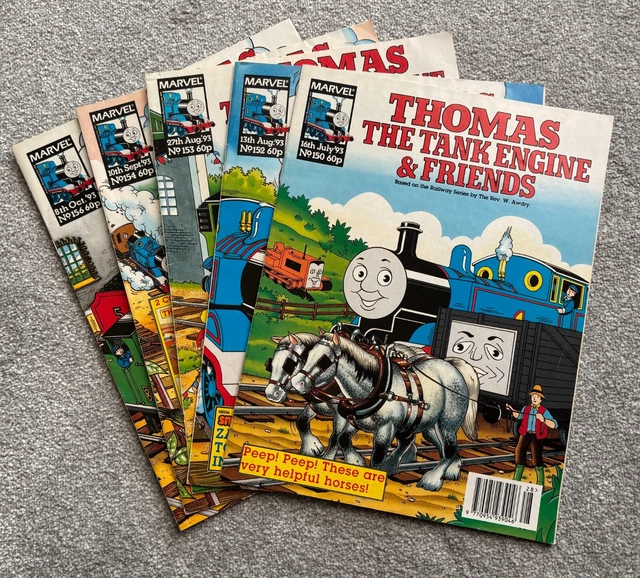THOMAS THE TANK Engine & Friends Magazines issues 150, 152/3/4 & 156 (5 ...