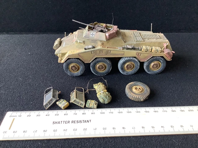 ITALERI WW2 GERMAN Puma Heavy Armoured Car Sd.Kfz 234 1:35 Scale Model ...