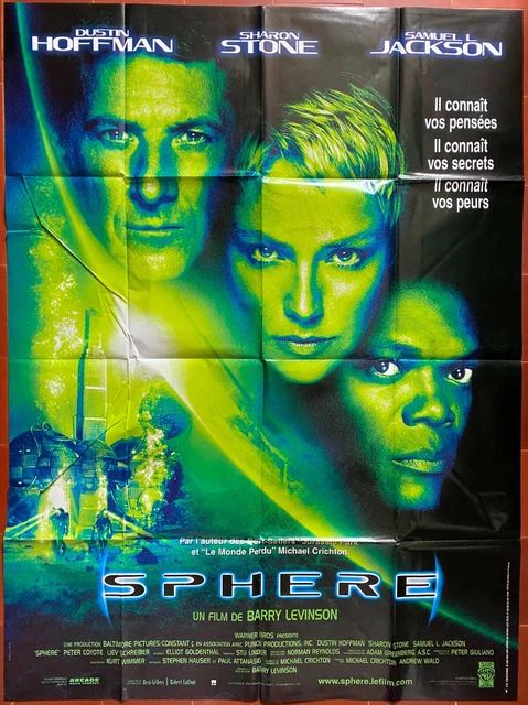 POSTER SPHERE BARRY Levinson Dustin Hoffman Sharon Stone 120x160cm $17. ...