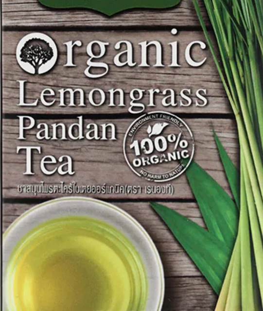 RANONG BIO ZITRONENGRAS Tee und Pandan Blätter Kräuterpackung 20 Beutel ...