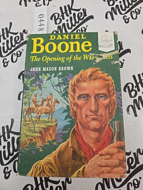 DANIEL BOONE THE Opening of the Wilderness by Mason Brown 1952 Vintage HC Book £5.98 - PicClick UK
