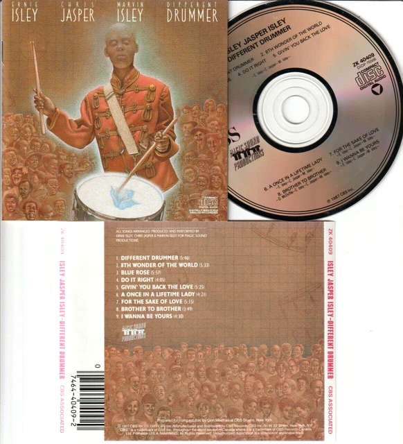 ISLEY JASPER ISLEY Different Drummer Isley Brothers (1990, CD) COME ...