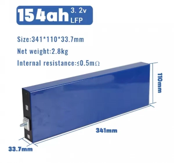 RECHARGEABLE 154AH 3.2V Iron Phosphate Energy Storage Battery for Solar ...