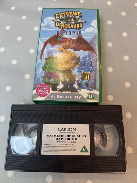 EXTREME DINOSAURS - Raptoroid - VHS - U Rating £3.28 - PicClick UK