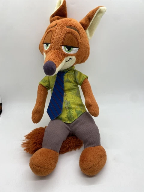 DISNEY PIXAR ZOOTROPOLIS TALKING Nick Wilde Fox Soft Toy Plush Tomy ...
