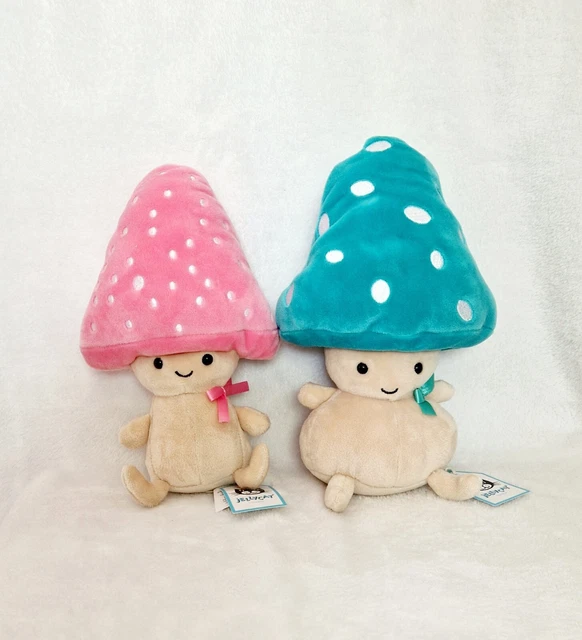 Jellycat Fun Guy Bertie And Pattie Mushroom Toadstool Pair Bnwt £50 00