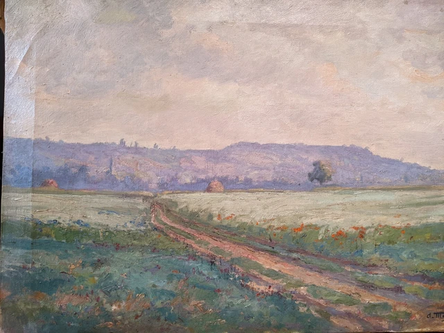 TABLEAU ALPHONSE MAZARD (1865-1939) Paysage Campagne Huile Sur Toile ...