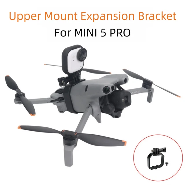 FOR DJI MINI 5 PRO Top Mount Bracket with Adapter and Tripod Compatible ...