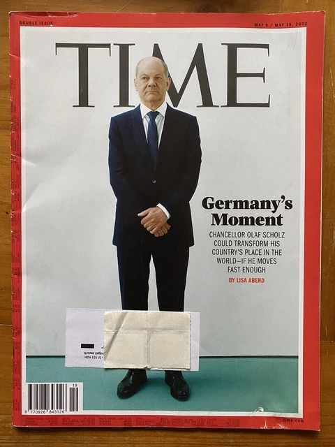 TIME MAGAZINE 2022 Olaf Scholz Zelensky Ukraine Russia War Elon Musk £ ...