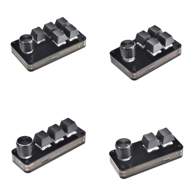 2/3/4/5 KEY 1 Knob Mechanical Keyboard Mini Button Pad For Hot Swap ...