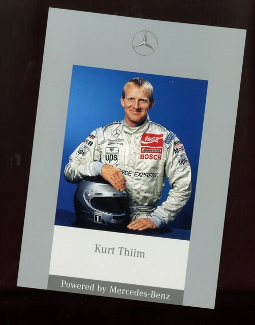 MERCEDES-BENZ FAN-KARTE KURT Thiim 1996 Rennfahrer ITCC AMG card carte ...