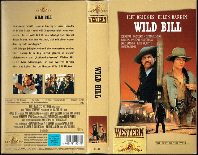(VHS) WILD BILL - Jeff Bridges, Ellen Barkin, John Hurt, Diane Lane ...
