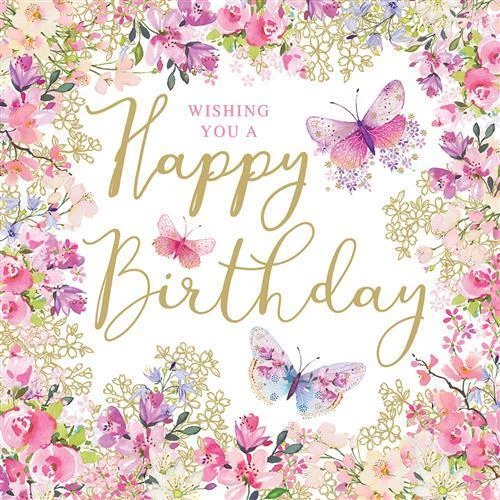 20 SERVIETTEN GEBURTSTAG Blumen Tischdeko Spruch Happy Birthday Wishes ...
