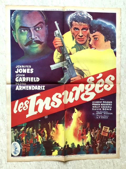 LES INSURGÉS AFFICHE 60x80cm Cinéma 1949 Original Movie Poster John ...