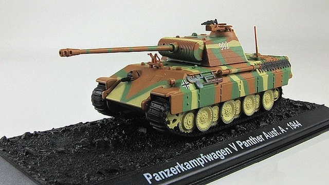 PANZERKAMPFWAGEN V PANTHER Ausf.A 1:72 Eaglemoss 1944 WW 2 tank scale ...