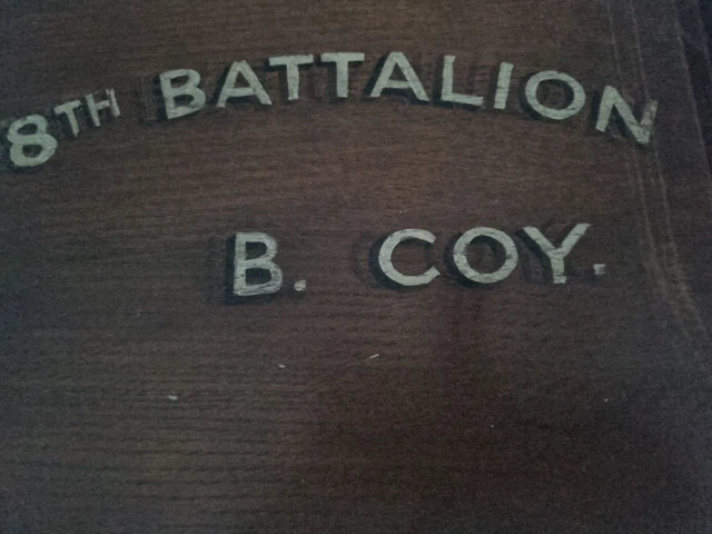VINTAGE WW1 OR WW2 Army Wooden Box 8th Battalion B.COY £20.00 - PicClick UK