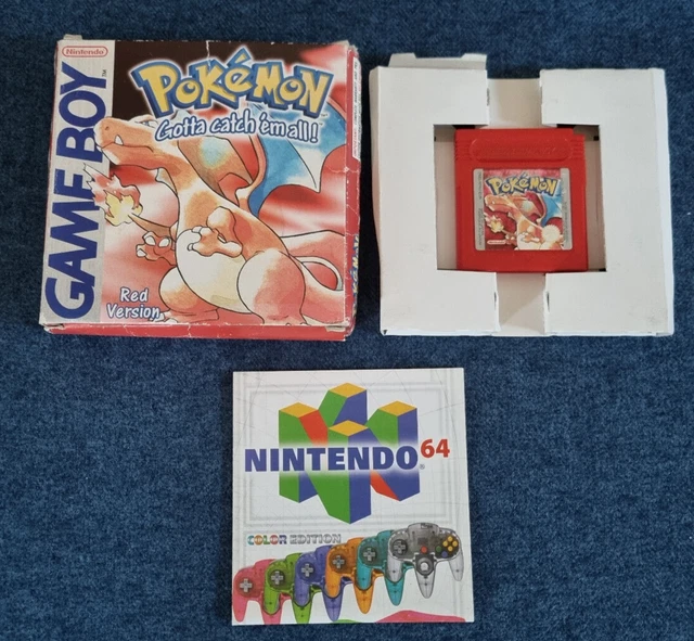 NINTENDO GAME BOY Game Pokemon Red Boxed Genuine Original EUR 116,83 ...