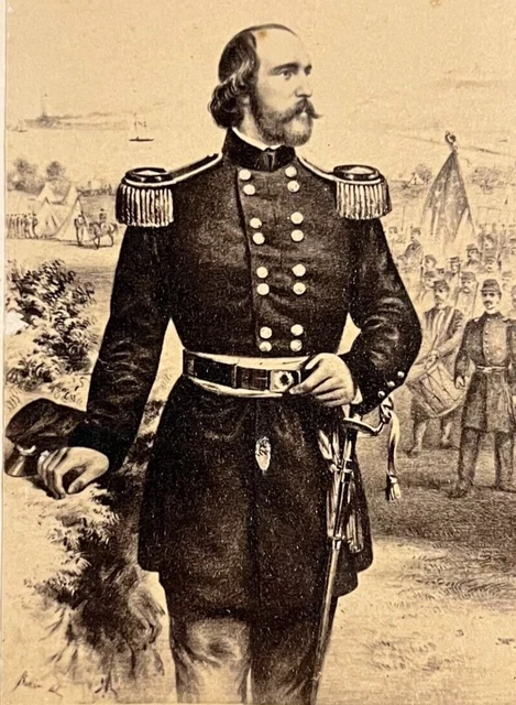 CIVIL WAR BRIGADIER GENERAL FREDERICK LANDER PORTRAIT JH BUFFORD c1862 ...
