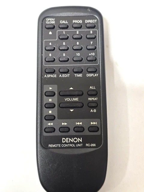 GENUINE DENON RC-266 CD Player HiFi Remote Control for DCD-485 NO BACK ...