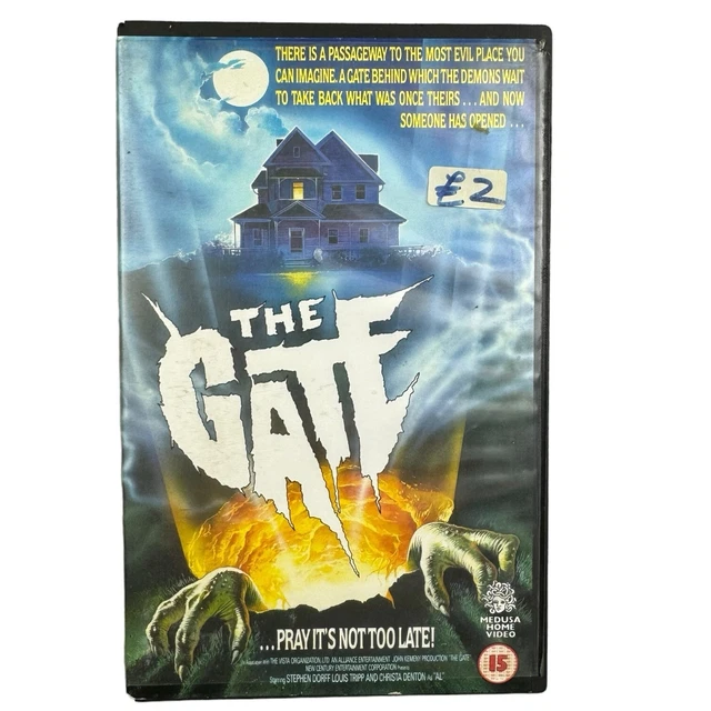 THE GATE VIDEO VHS Horror Film Movie Ex Rental Large Case Rare Horror ...
