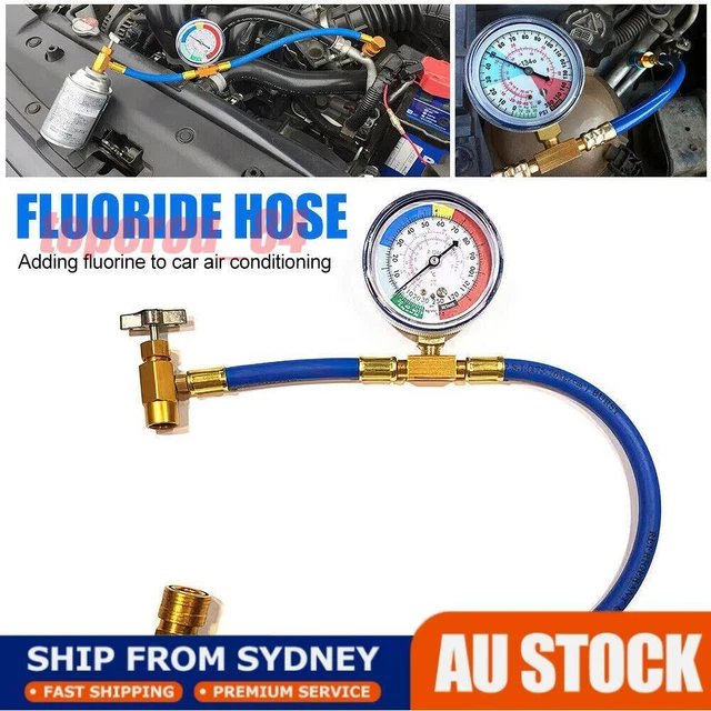 CAR AC AIRCON R134A Air Con Conditioning Top up Topup Refill Regas DIY ...