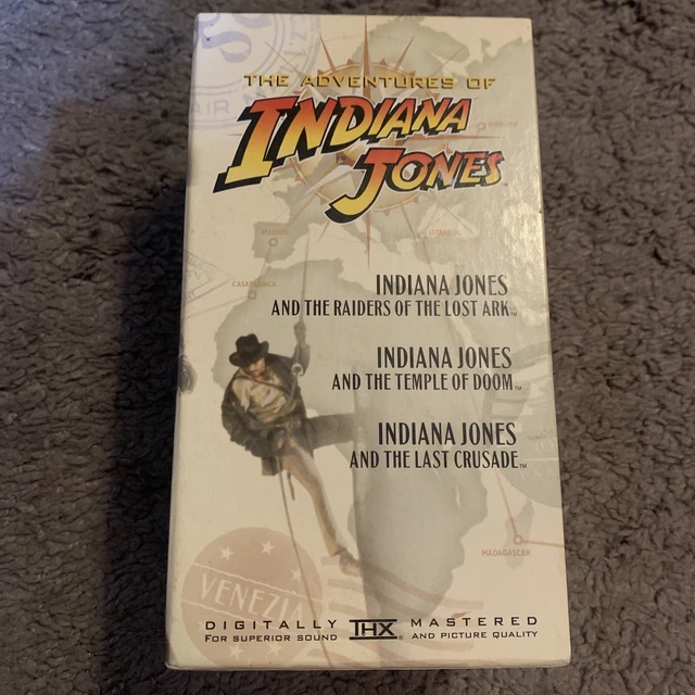INDIANA JONES THE Adventure Collection VHS Tape Set Vintage Classic ...