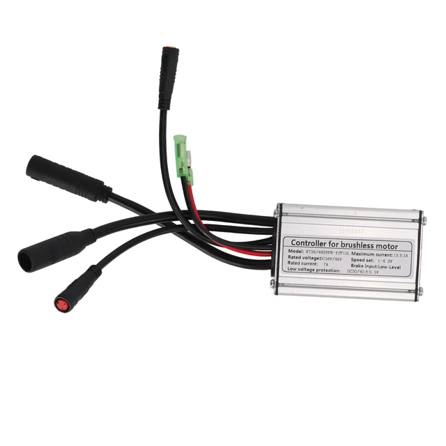 36V 48V 15A Electric Bike Sine Wave Controller 250W Brushless Motor ...