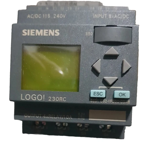 SIEMENS LOGO PLC 230RC 6ED1 052-1FB00-0BA6 £35.00 - PicClick UK