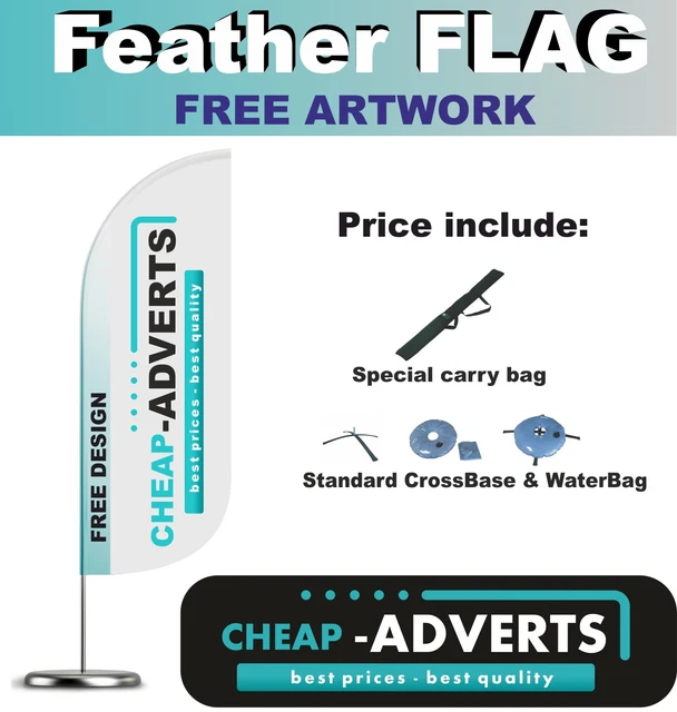 FLAGS - EVENT ADVERTISING FLAGS FREE ARTWORK 240cm - Outdoor ...