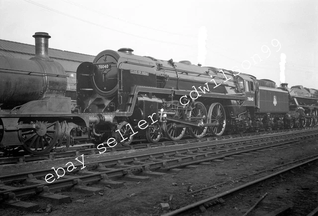 BRITISH RAILWAY NEGATIVE - BR 7P No. 70040 'Clive of India' 4-6-2 c1950 [N596] £1.25 - PicClick UK