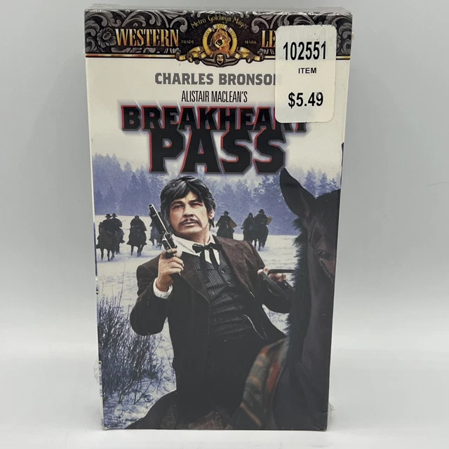 BREAKHEART PASS NEW Sealed VHS Charles Bronson, Ben Johnson Rare HTF £ ...