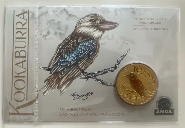 SYDNEY MONEY EXPO ANDA Special Kookaburra 35th Anniversary 2025 1oz ...