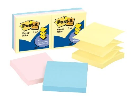 POST-IT POP-UP NOTES In Pastel Colors - Pop-up, Self-adhesive ...