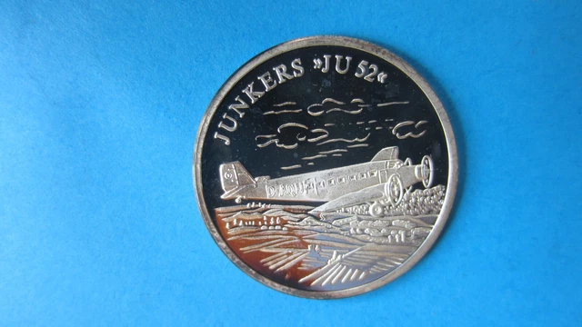 MÉDAILLE ARGENT 999 Le Rêve Du Voler Junkers Ju 52 IN Pp Ouvert EUR 12,10 - PicClick FR