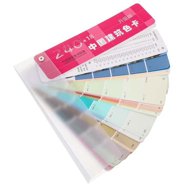 PLASTIC COLOR CARD Deck Paint Architecture Cards Drawing Book £14.25 ...