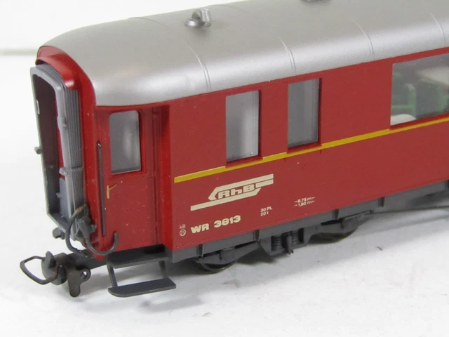 BEMO - BOGIE RESTAURANT COACH - RhB RED LIVERY - VG BOXED COND - HOm ...
