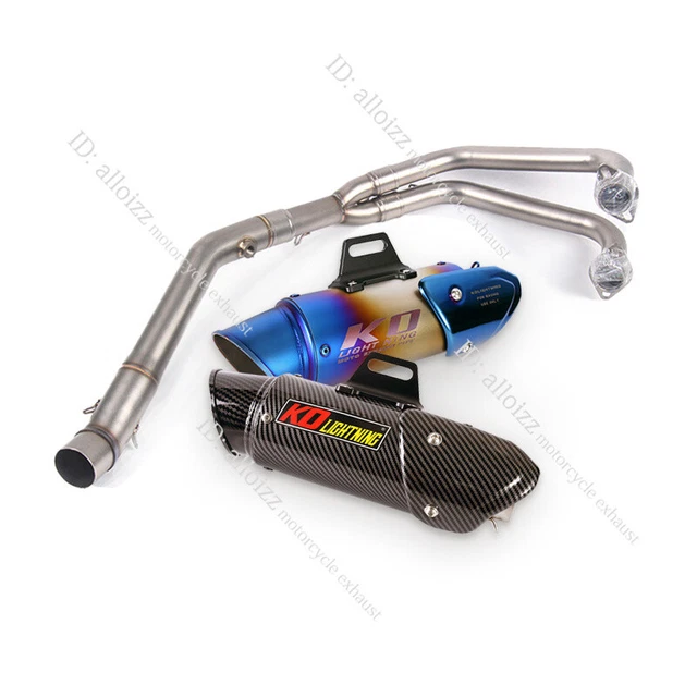 FOR YAMAHA R3 R25 YZF-R3 MT03 Exhaust System 51mm Modified Exhaust ...