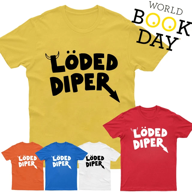 LODED DIPER T Shirt Diary Of A Wimpy Kid Maths Day Costume Kids Boys ...