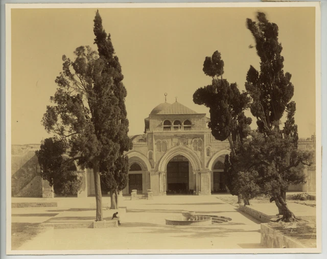 BONFILS FELIX, PALESTINE, Jerusalem, al-Aqsa Mosque, Overview Vintage a ...