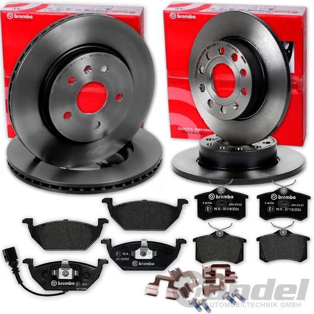 BREMBO BREMSSCHEIBEN + BELÄGE VORNE + HINTEN für VW POLO 6R 6C + AUDI A1 8X EUR 133,90 - PicClick DE
