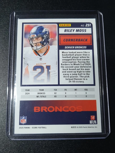 RILEY MOSS - Score Football 2025 - Denver Broncos £2.10 - PicClick UK